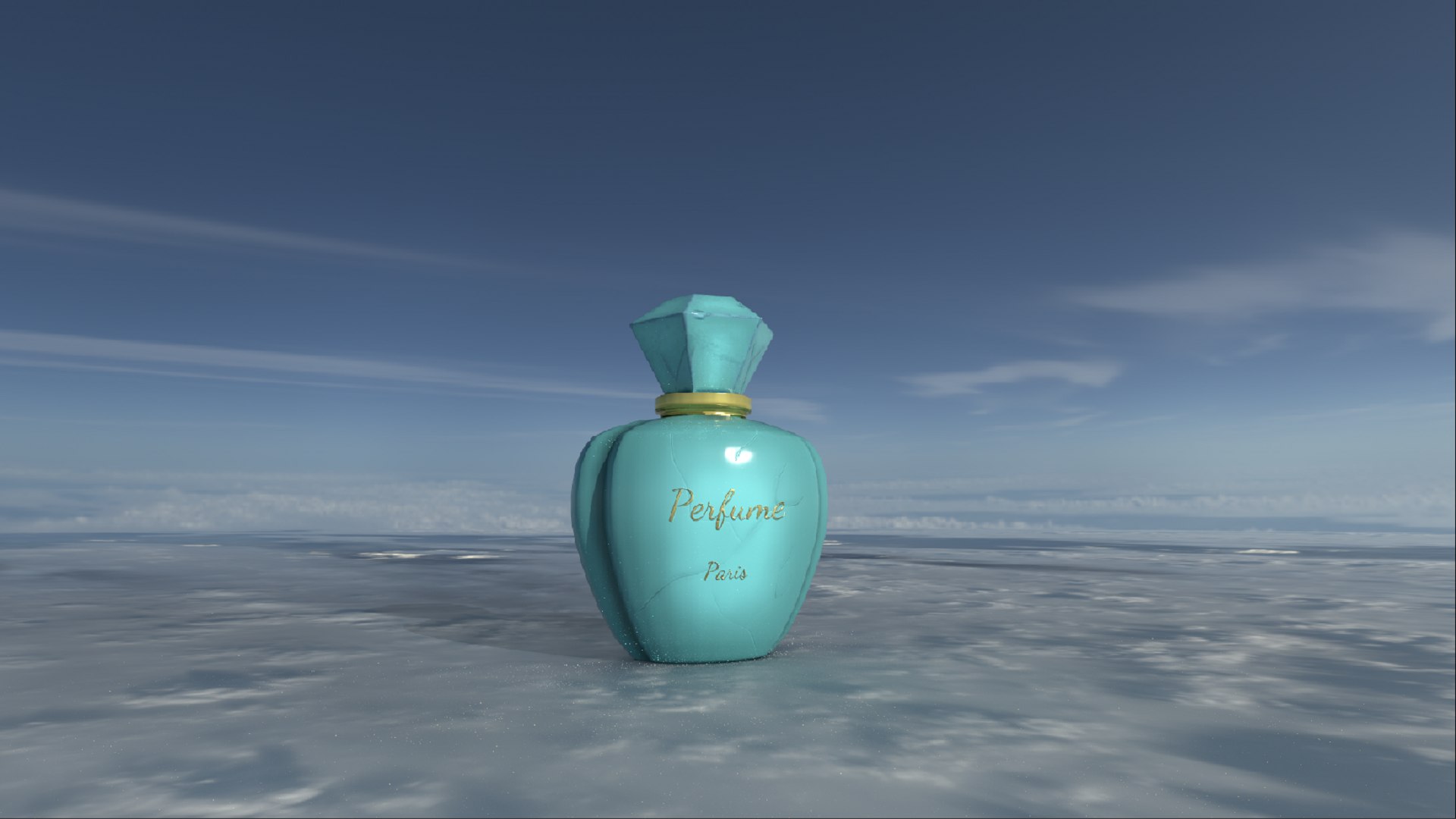 Stylized Perfume Bottle PBR Low-poly Game Ready Low-poly 3D Model Model ...