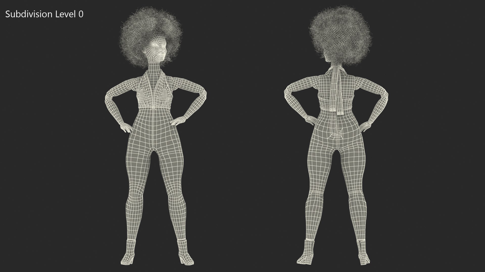 Barbie Looks Doll Elle GTD91 Standing Pose Dressed Fur 3D model ...