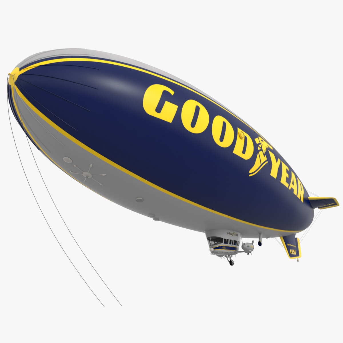 3d good year blimp