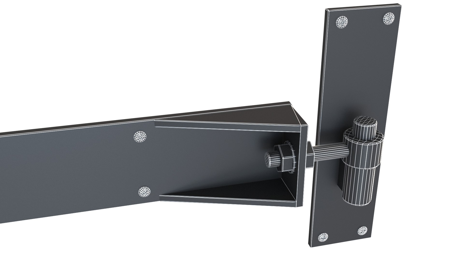 Gate Hinge 3D Model - TurboSquid 2098104