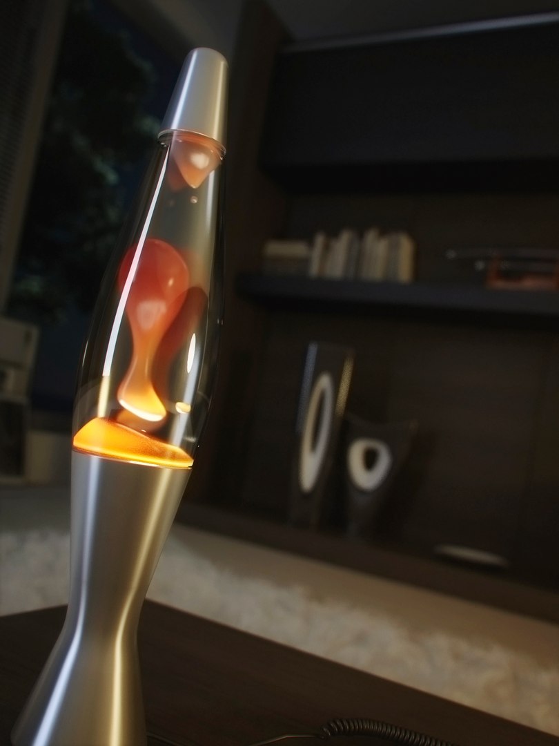Realistic Lava Lamp 3d Model