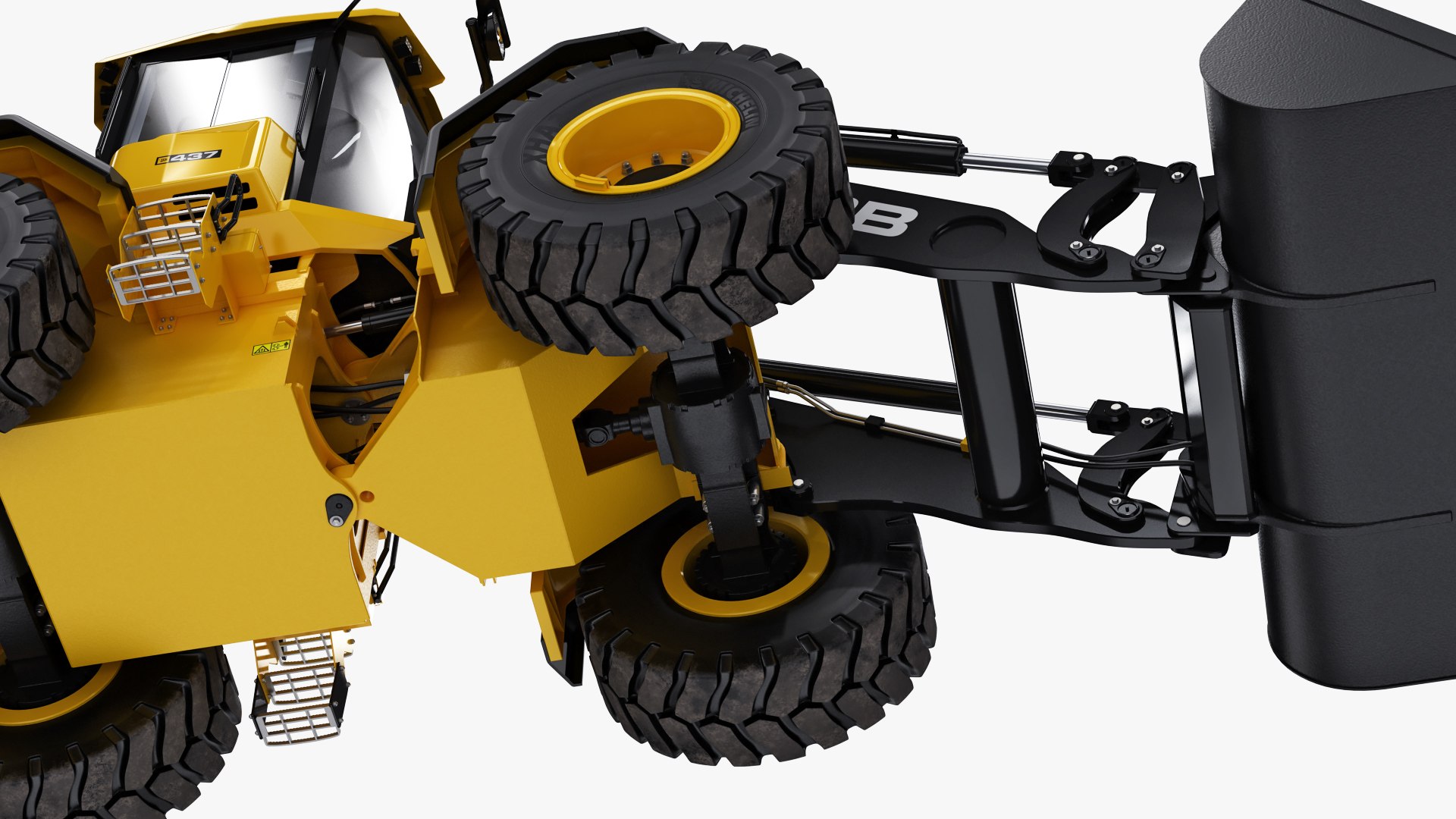 JCB 437 Wheel Loader 3D model - TurboSquid 1784799