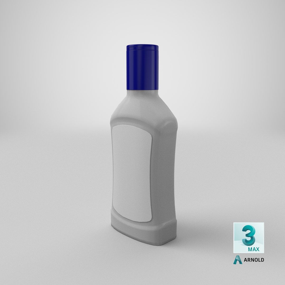 3D Salad Dressing 02 Blank and Generic Label model - TurboSquid 2002614