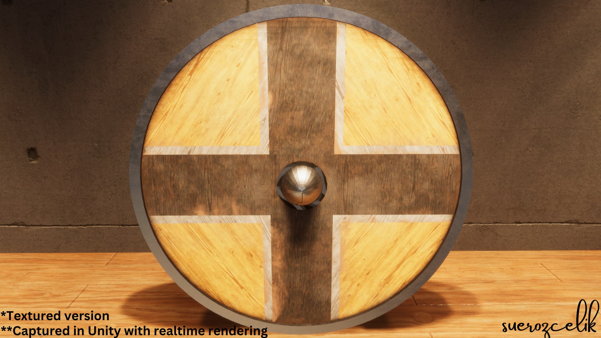 3D Round Shield - Lowpoly Textured and Colorbased - TurboSquid 2053545