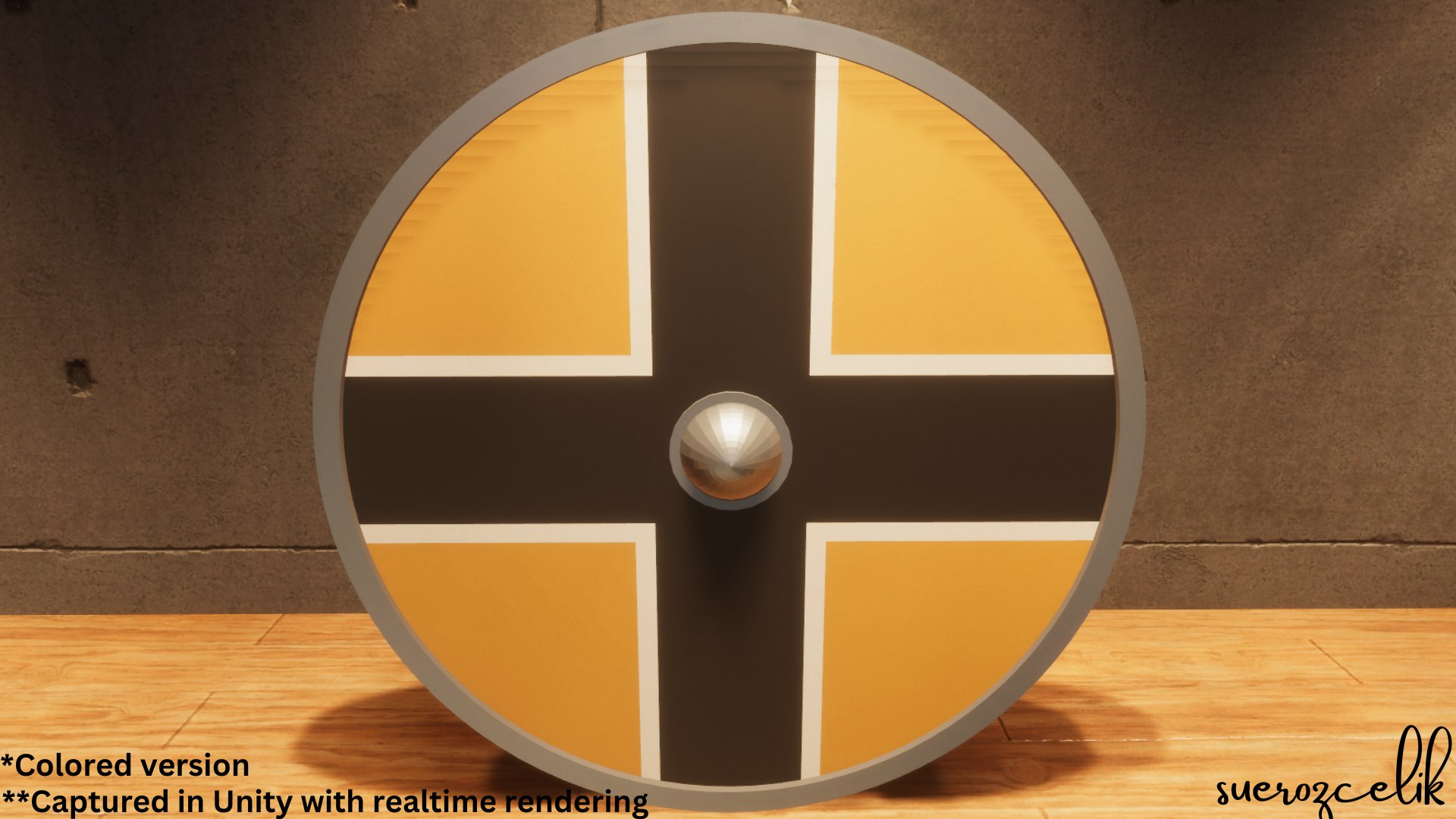 3D Round Shield - Lowpoly Textured And Colorbased - TurboSquid 2053545