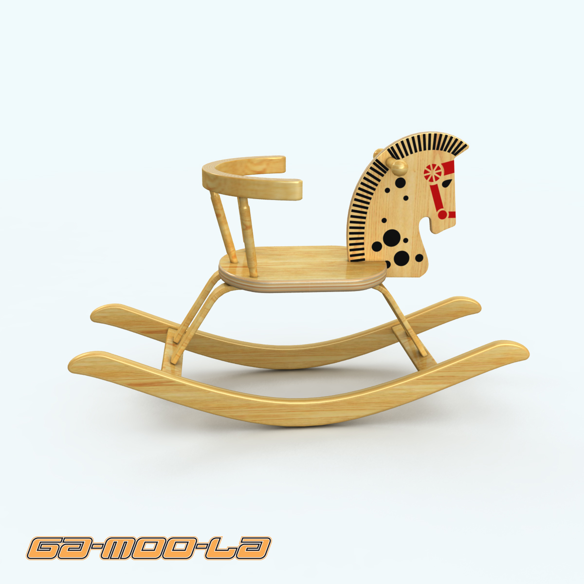 3ds max childrens rocking horse