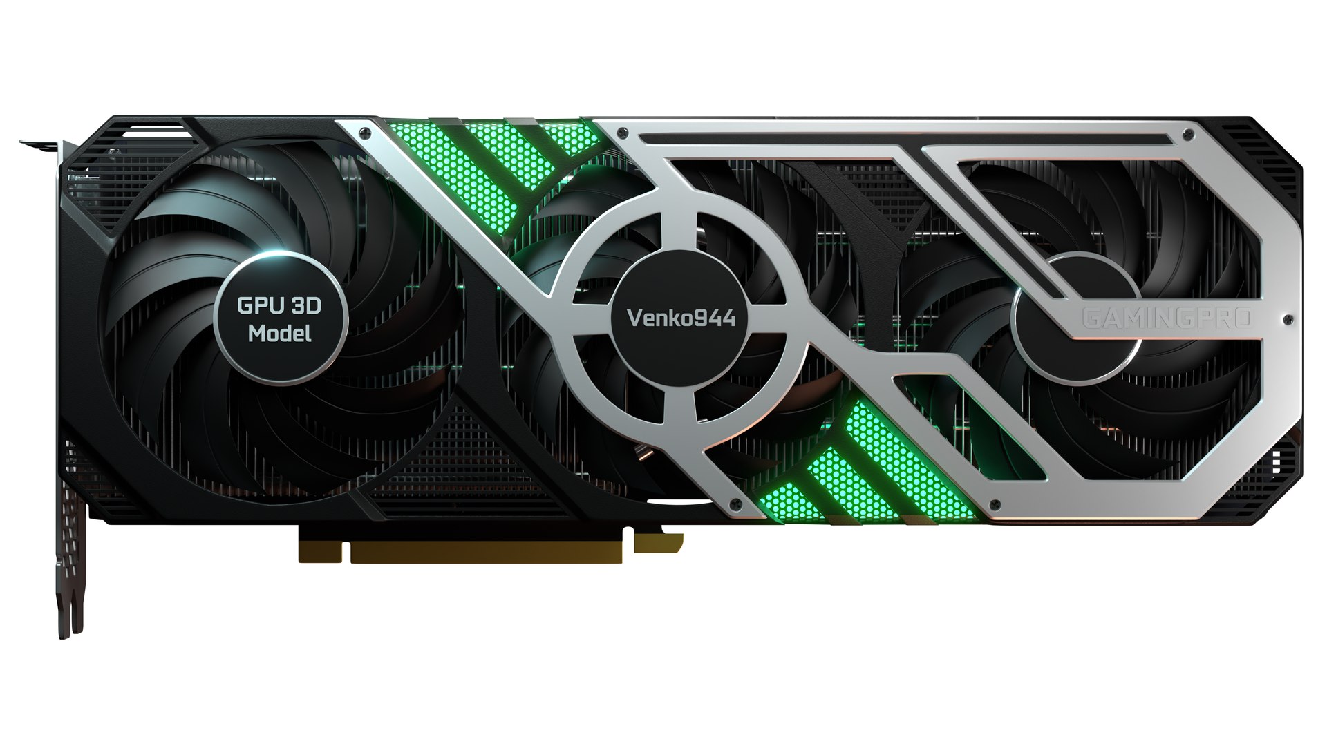 GPU 3D Model - RTX 3080 Palit Gamingpro 3D Model - TurboSquid 2104859