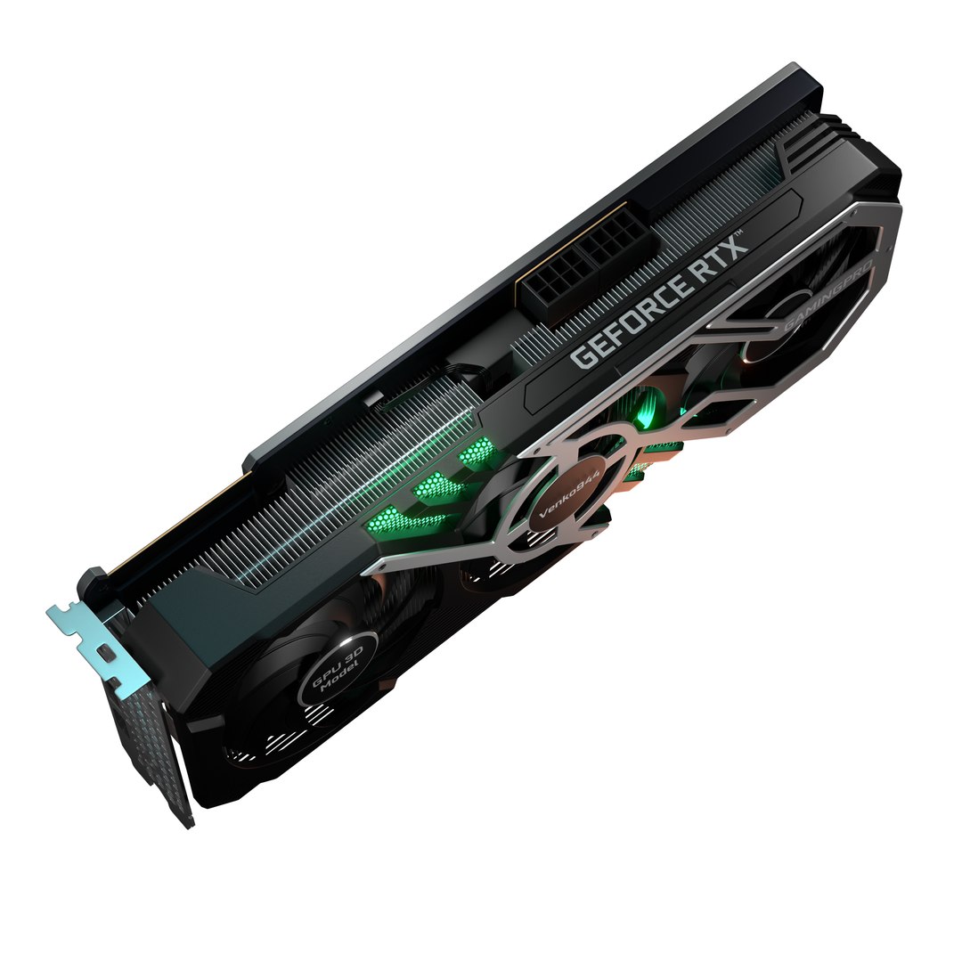 GPU 3D Model - RTX 3080 Palit Gamingpro 3D Model - TurboSquid 2104859