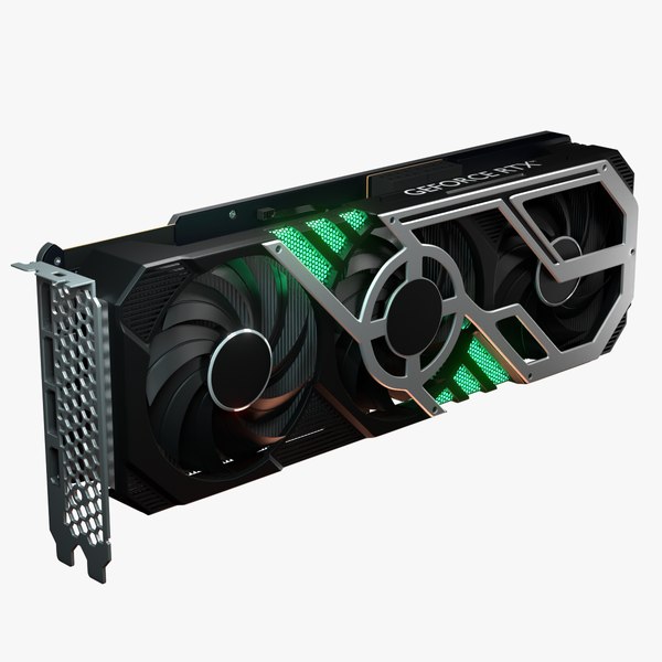 modelo 3d GPU 3D Model - RTX 3080 Palit Gamingpro - TurboSquid 2104859