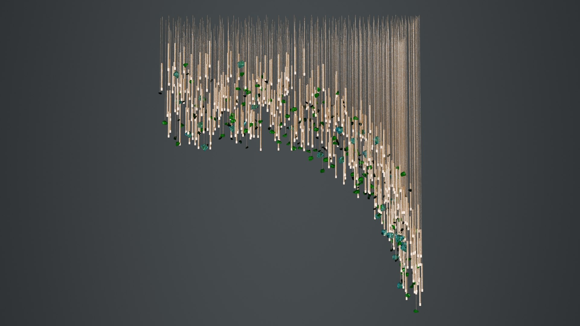3D Procedural Abstract Chandelier Model - TurboSquid 2238910
