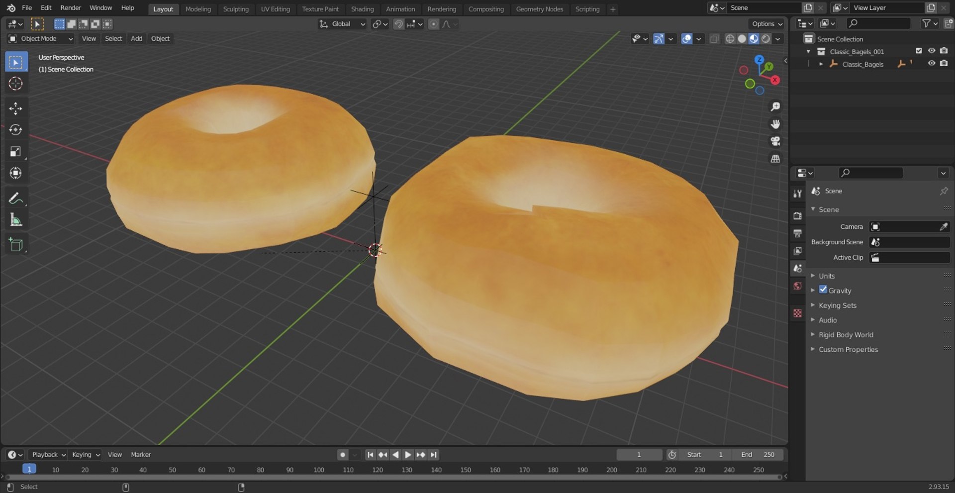 3D Model Classic Bagels - TurboSquid 2040982