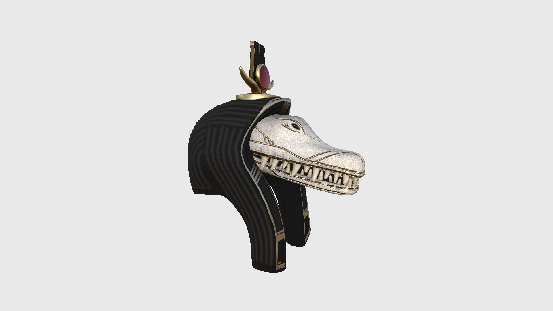 Sobek Mask A06 - Egyptian Gods Character Clothing 3D Model - TurboSquid ...