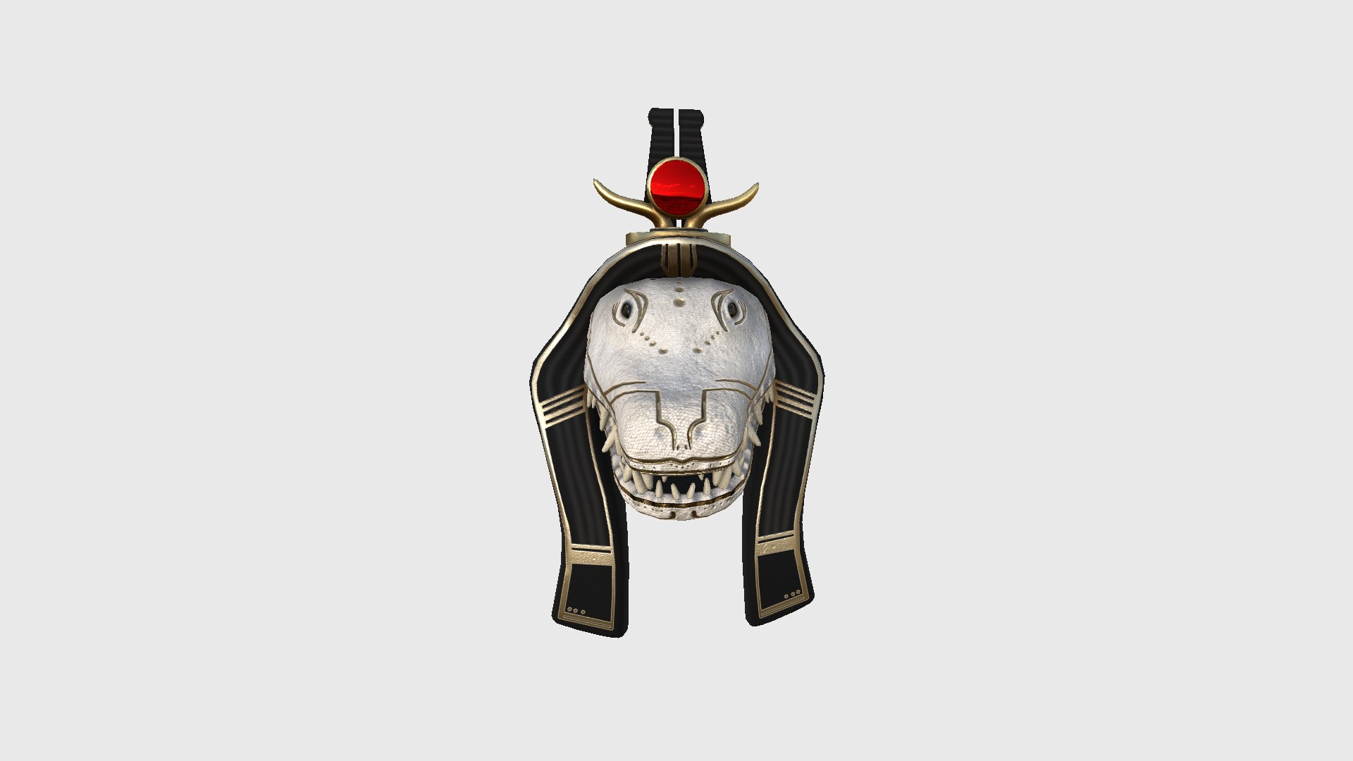 Sobek Mask A06 - Egyptian Gods Character Clothing 3D Model - TurboSquid ...