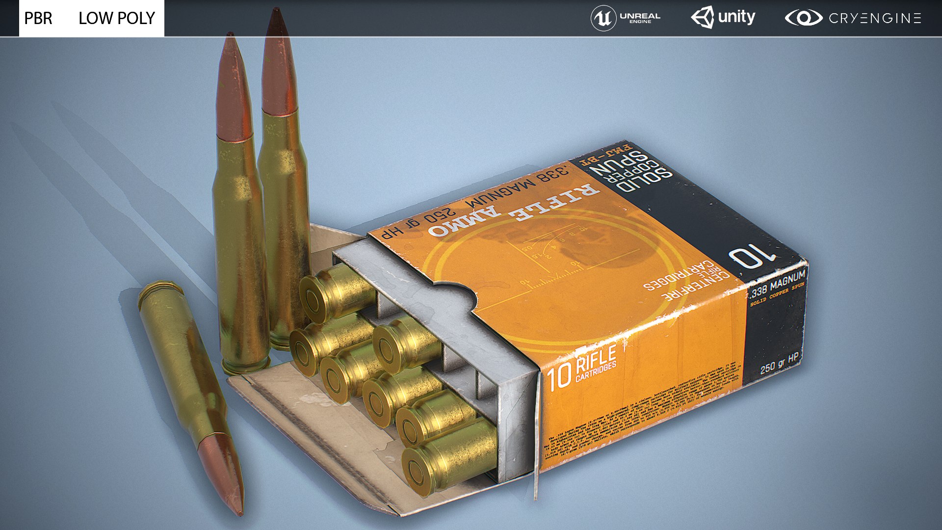 Realistic Sniper Ammo Pack - PBR Game Ready 3D - TurboSquid 1767669