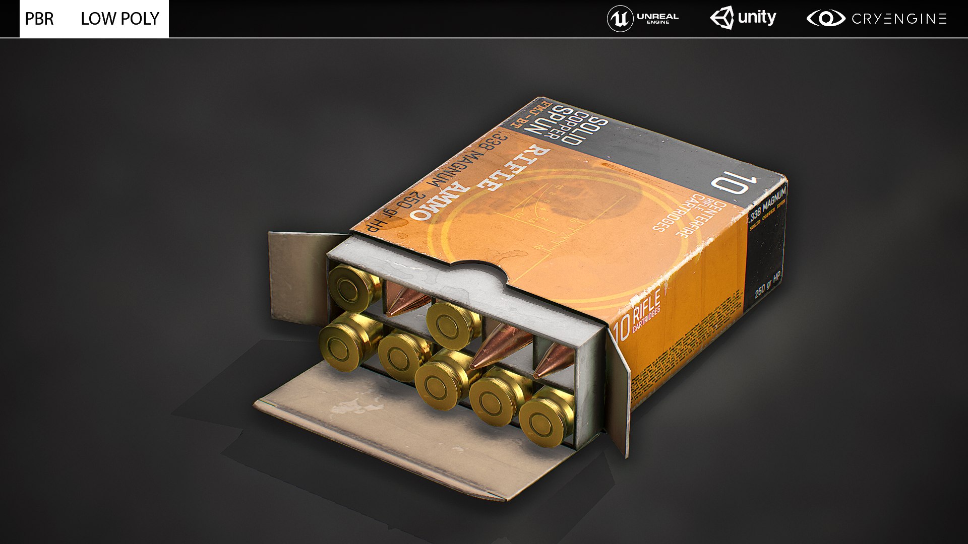 Realistic Sniper Ammo Pack - PBR Game Ready 3D - TurboSquid 1767669
