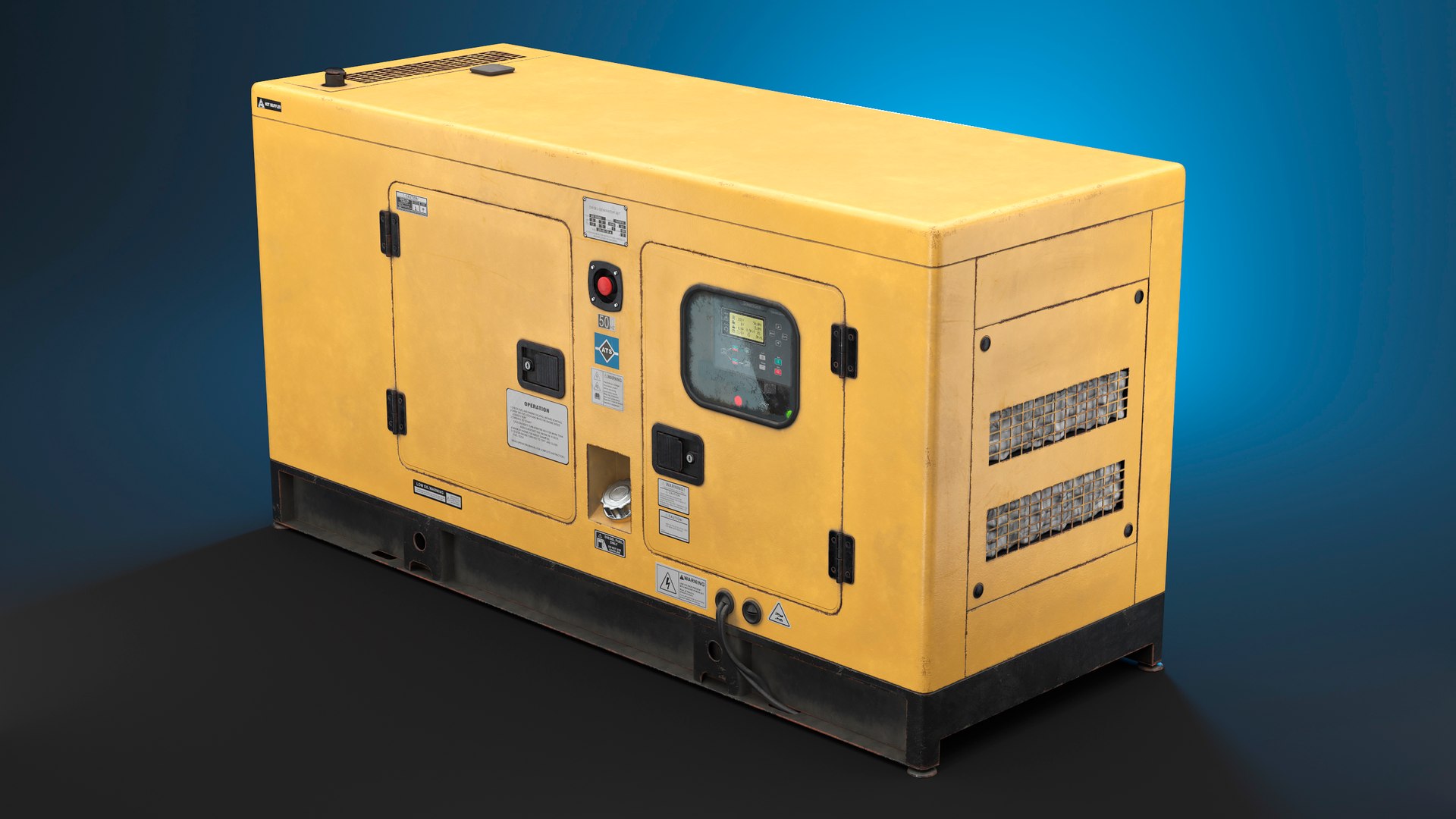 3D Diesel Generator PBR model - TurboSquid 1952085