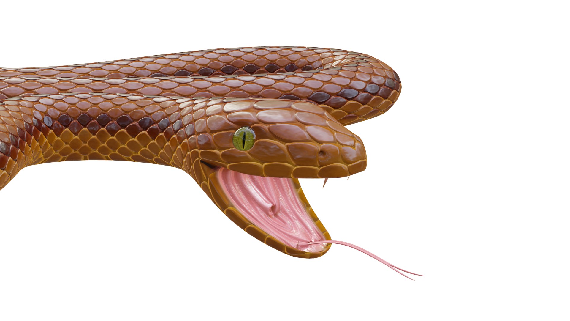 3D Snake Procedural - TurboSquid 2155687