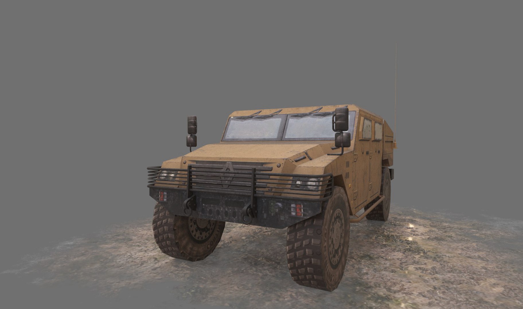 3d Renault Sherpa Military Vehicle