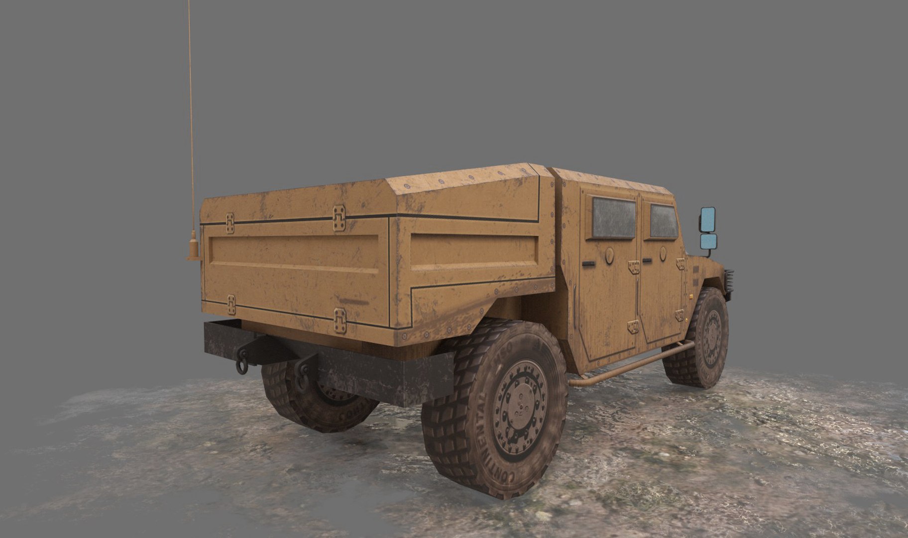 3d Renault Sherpa Military Vehicle