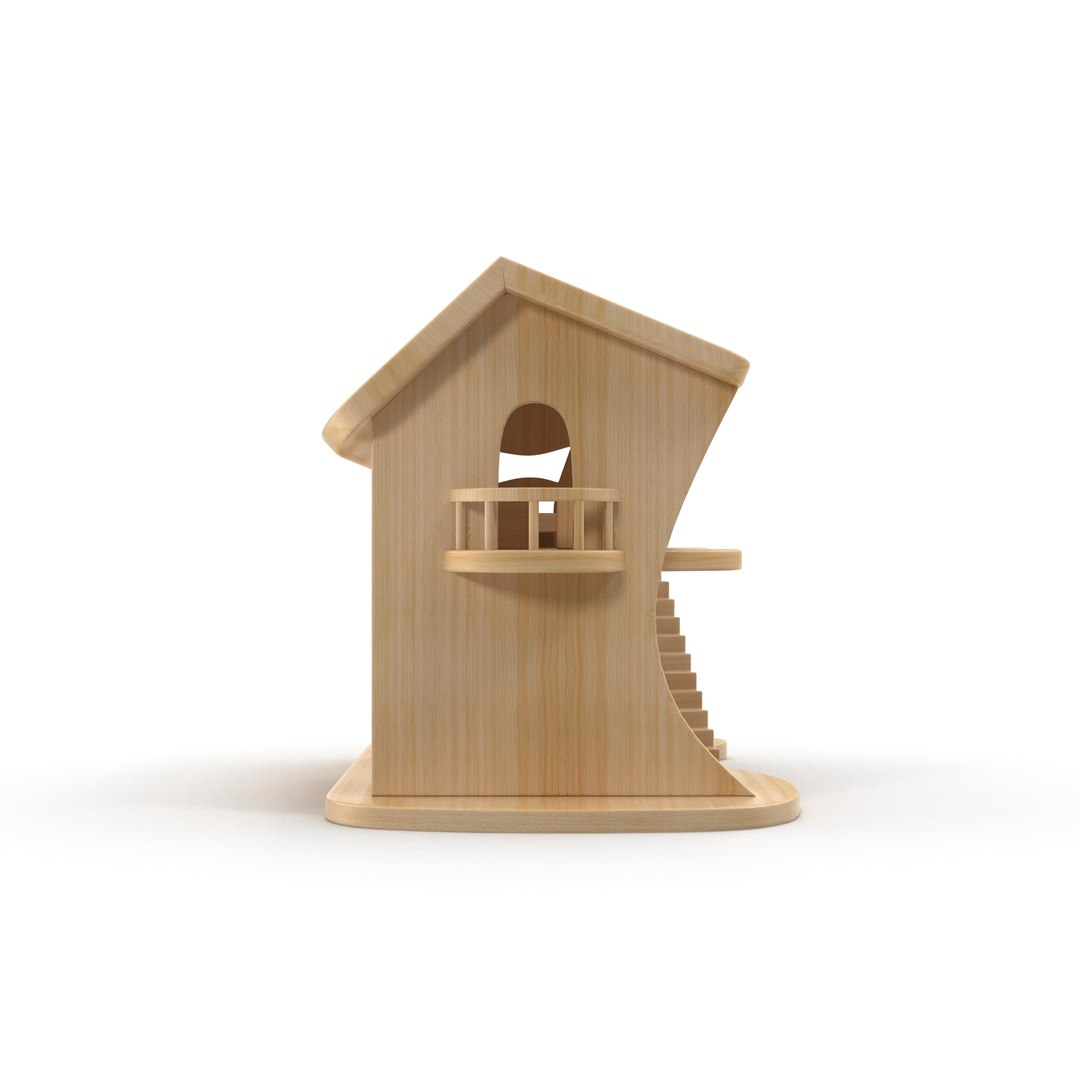 3D Wooden Toy House - TurboSquid 1188814