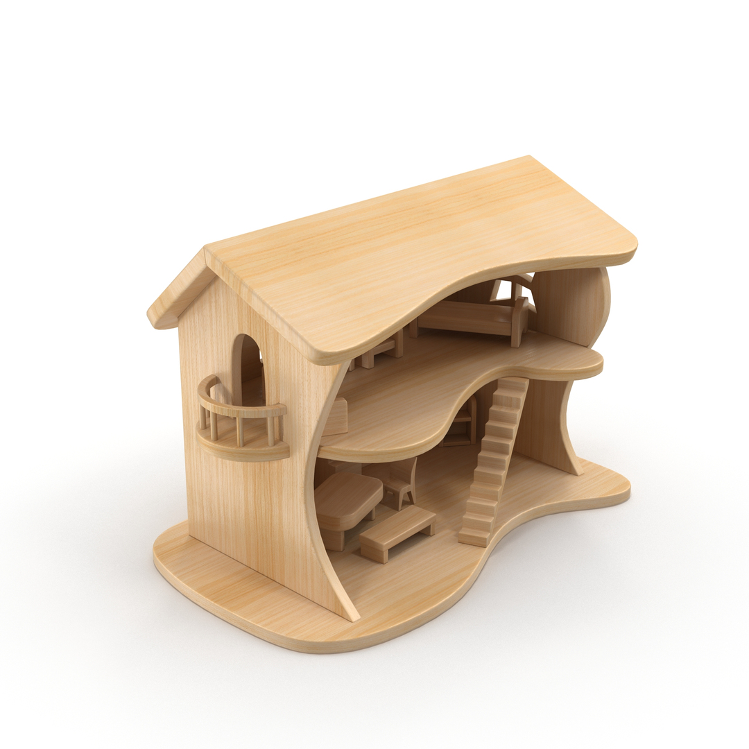 3D wooden toy house - TurboSquid 1188814