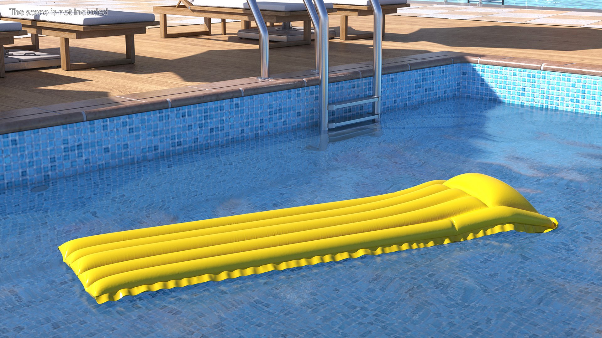 Yellow Vinyl Inflatable Sea Bed 3D Model - TurboSquid 2146862