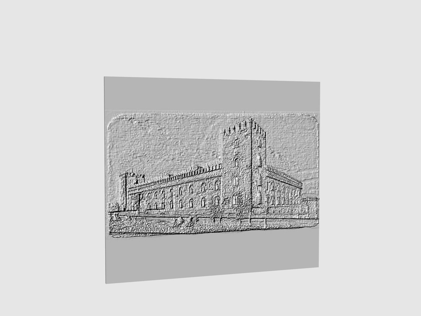3D Castle Lithography - TurboSquid 2020035