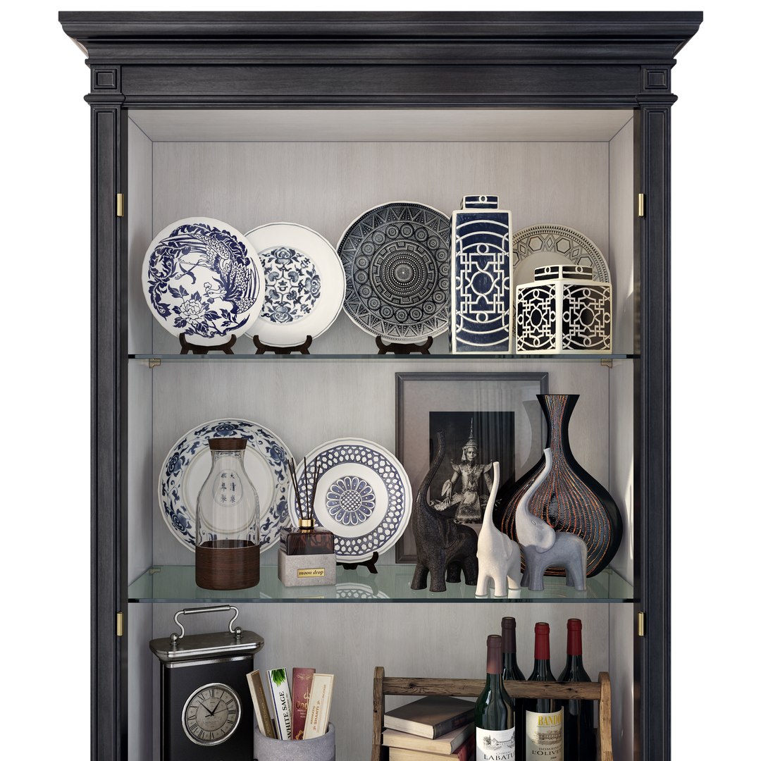 Wardrobe Showcase Kensington Formal Black Jonathan Charlies 3D Model ...