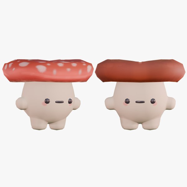 modelo 3d Hongos lindos - Hongo plano - TurboSquid 2360315
