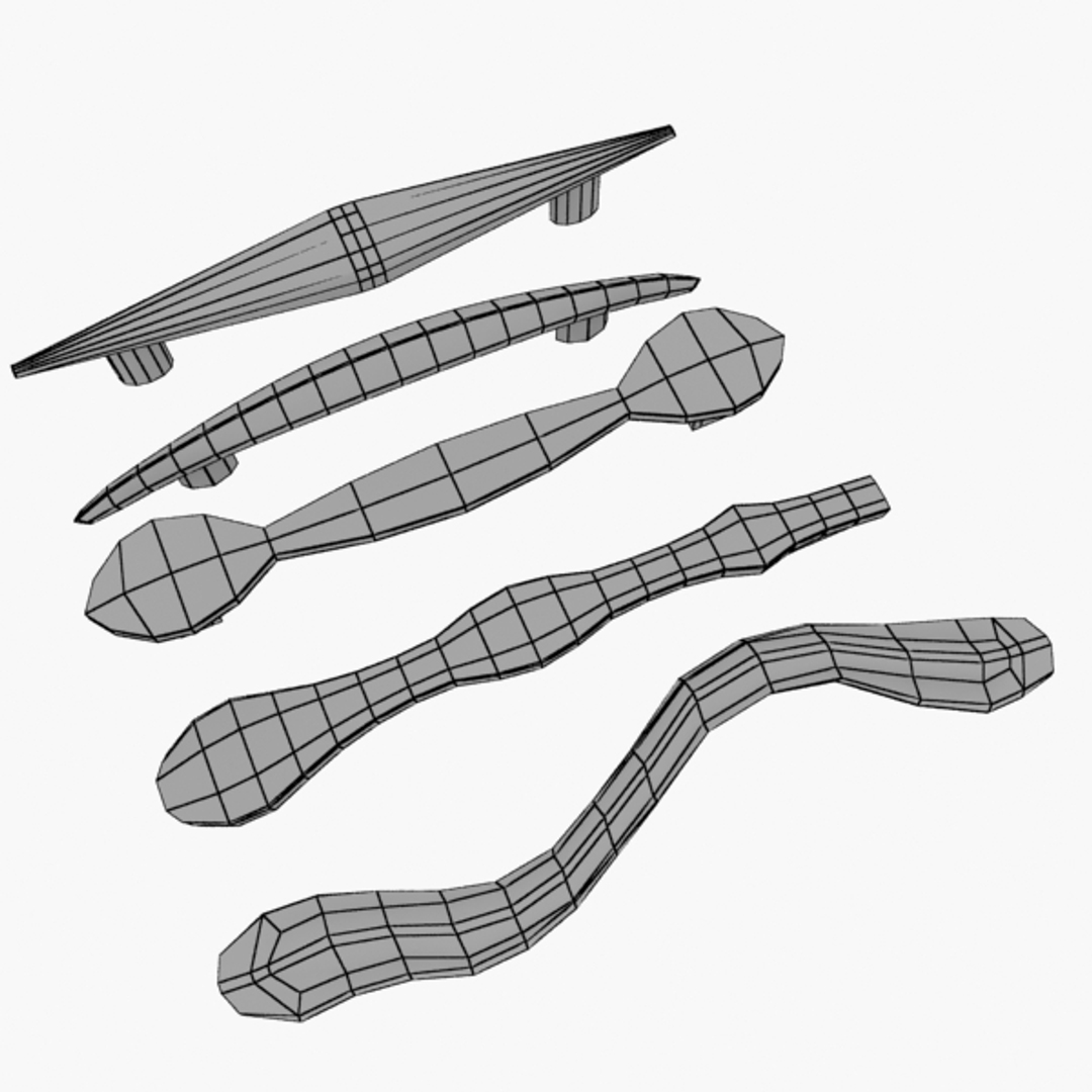 3d model cabinet handle 3