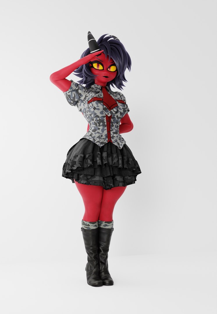 Demon Girl Realistic Model Rigged 3D Model 3D - TurboSquid 2337490