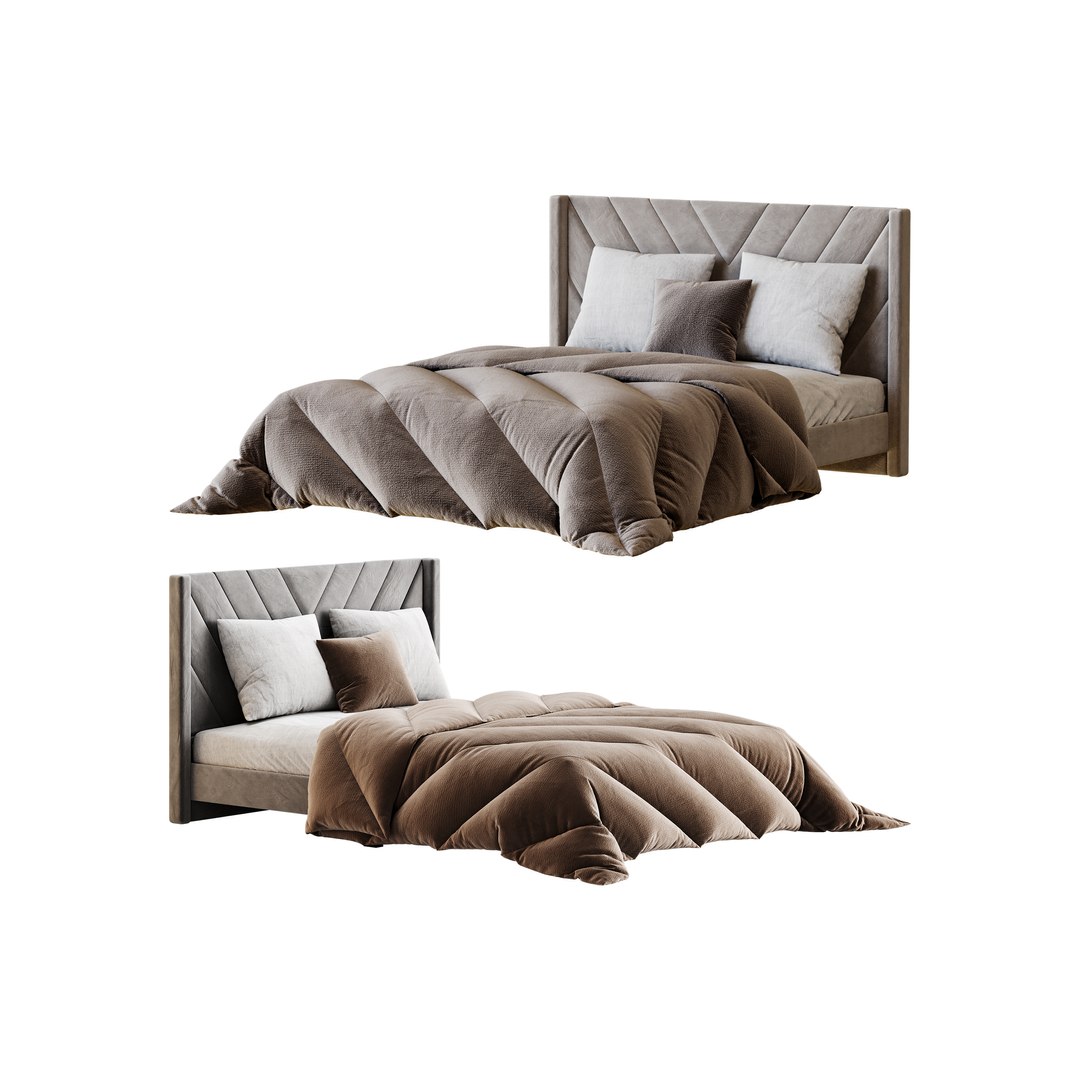 Easyfashion Modern Upholstered Platform Queen Bed With Slat Support ...