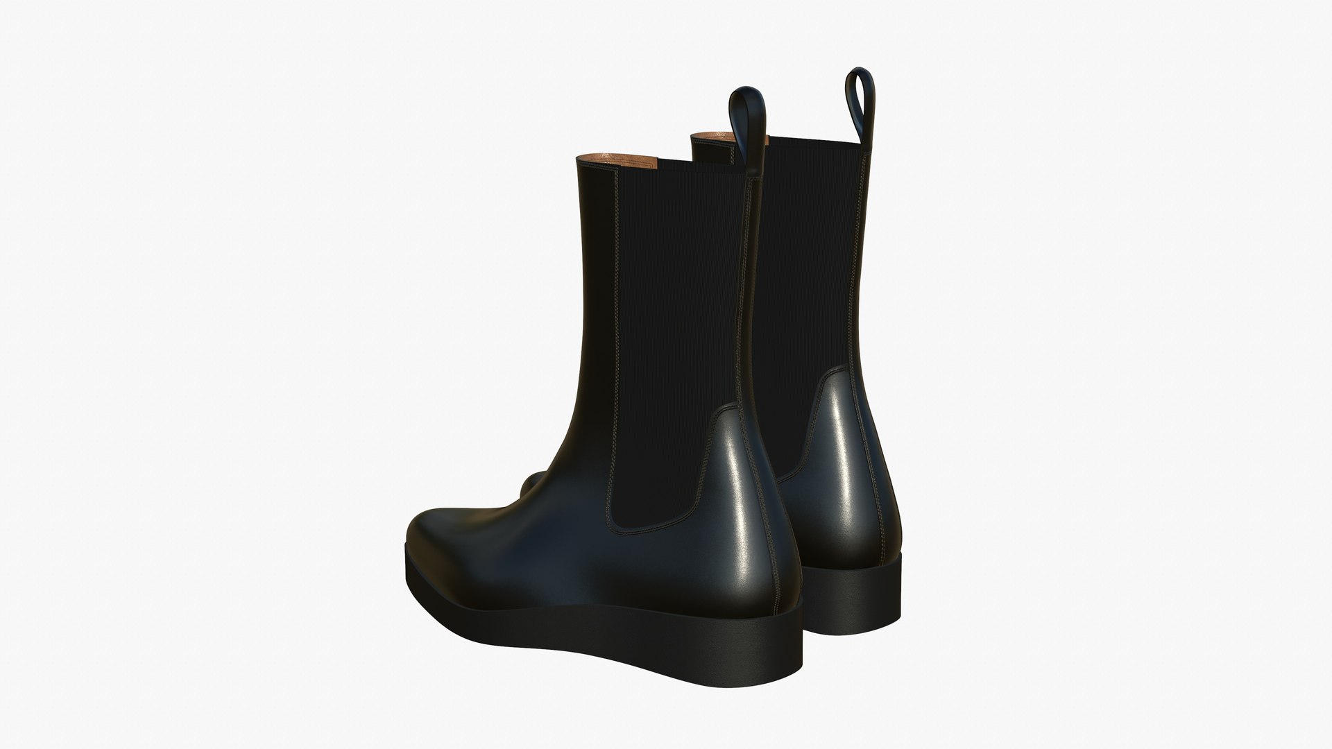 Realistic Leather Boots V54 3D - TurboSquid 1952970