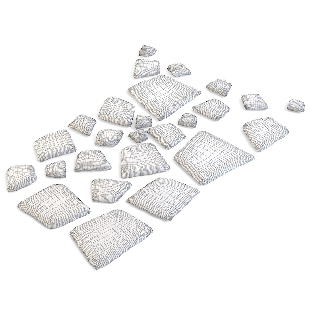 Ground Stone Slabs 3D - TurboSquid 2231167