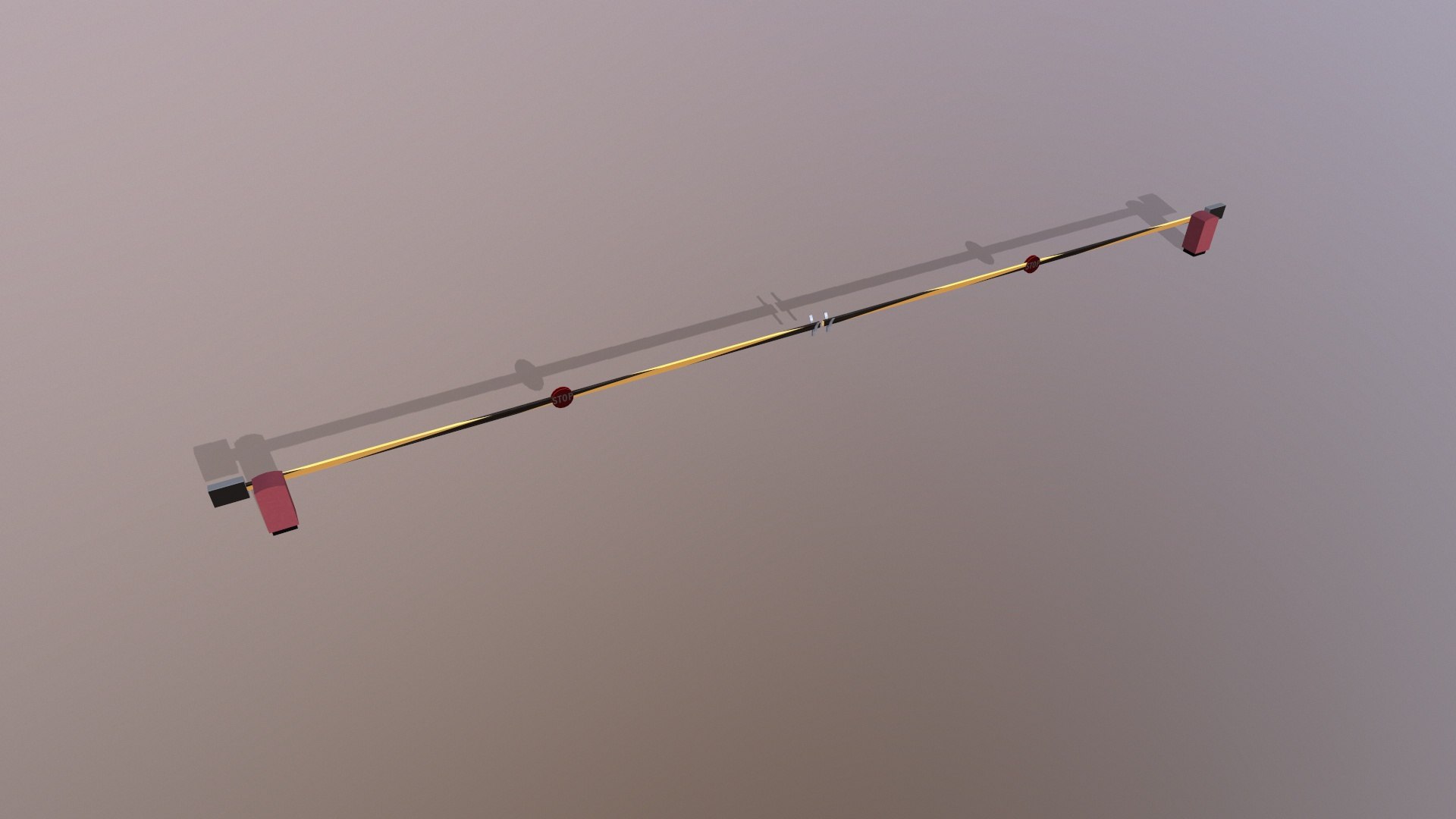 3D Crossing Barricade Model - TurboSquid 2286808