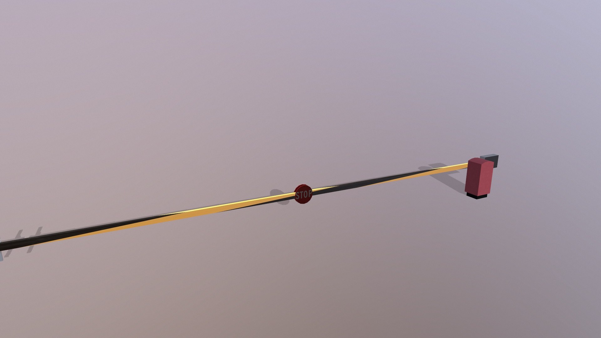 3D Crossing Barricade Model - TurboSquid 2286808