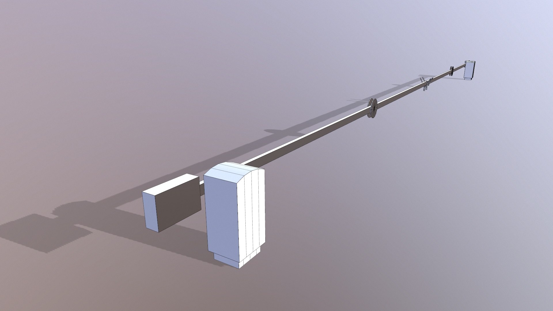 3D Crossing Barricade Model - TurboSquid 2286808