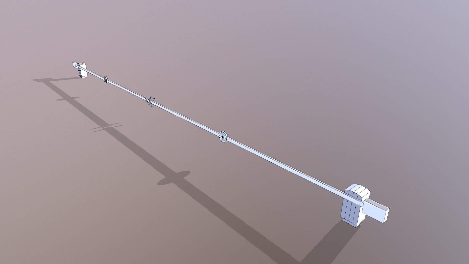 3D Crossing Barricade Model - TurboSquid 2286808