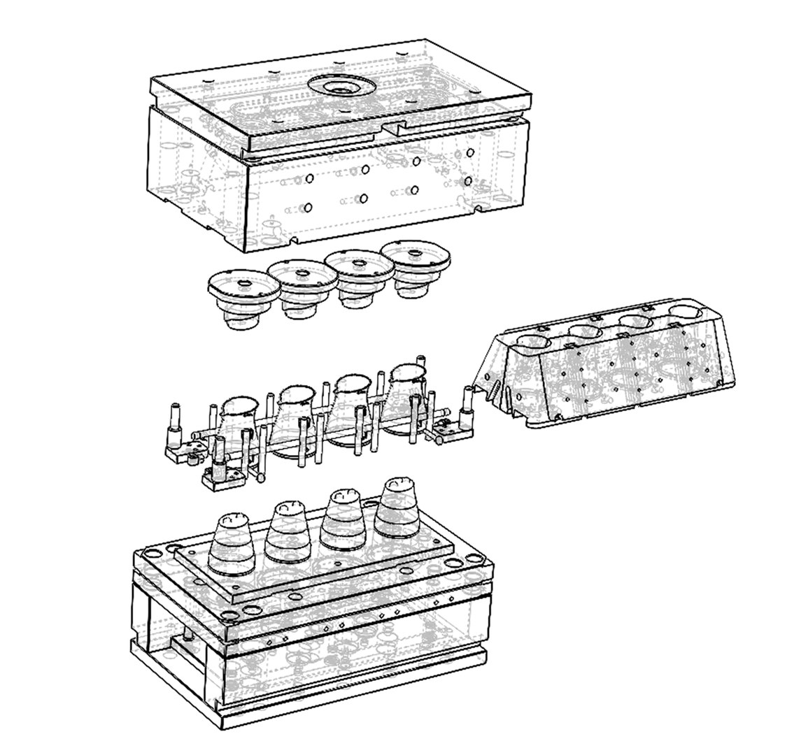 Electric Coffee Machine Plastic Injection Mold 3D Model - TurboSquid ...