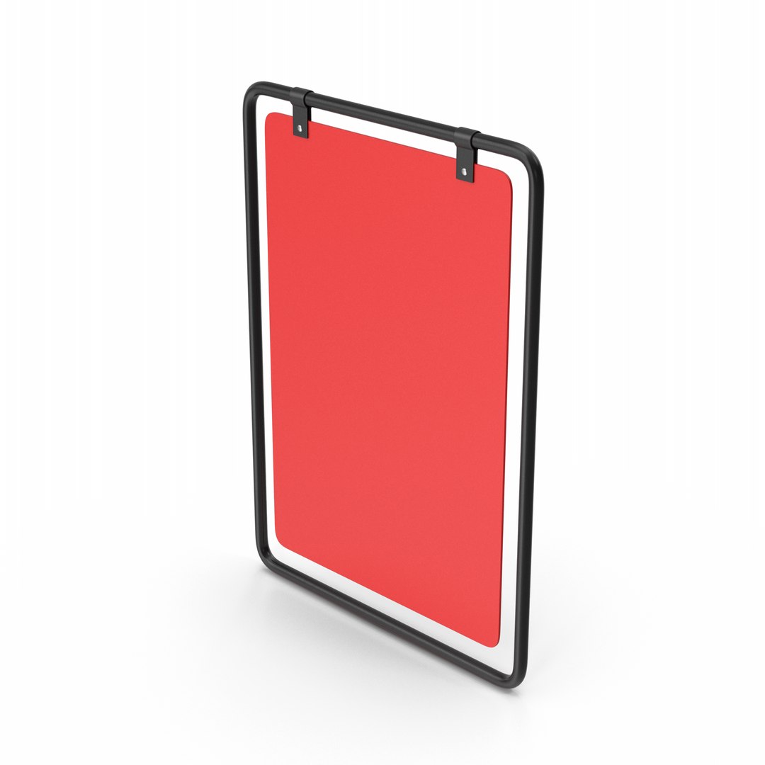 3D Red Swing Sign Model - TurboSquid 2113688