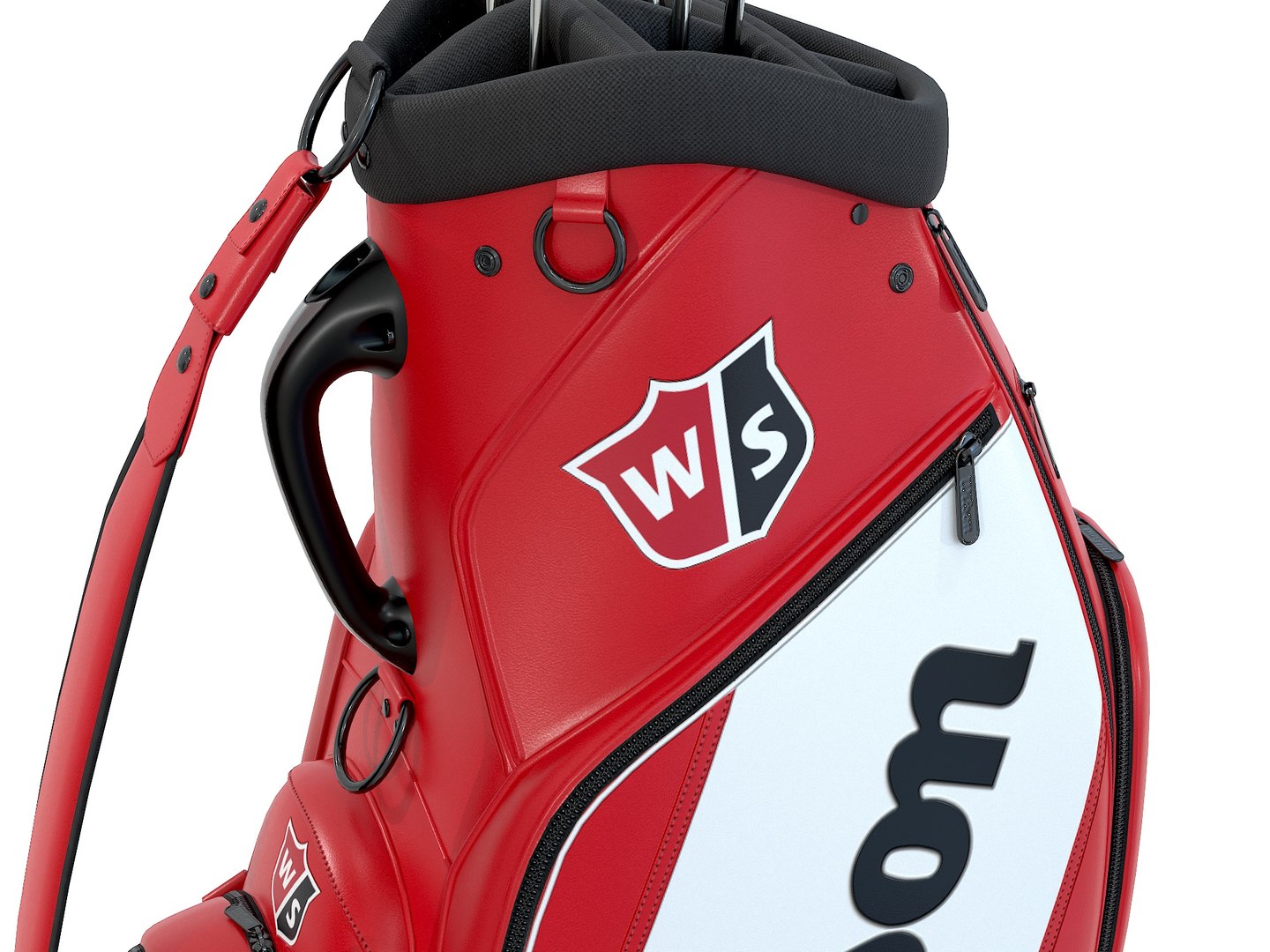 3D Wilson Golf Bag Red - TurboSquid 1987435