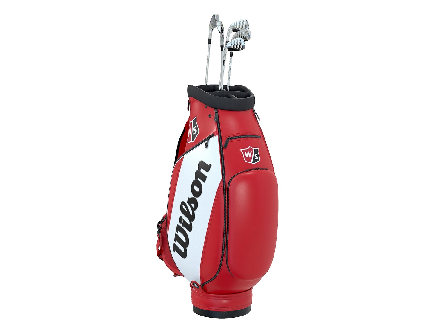 3D Wilson Golf Bag Red - TurboSquid 1987435