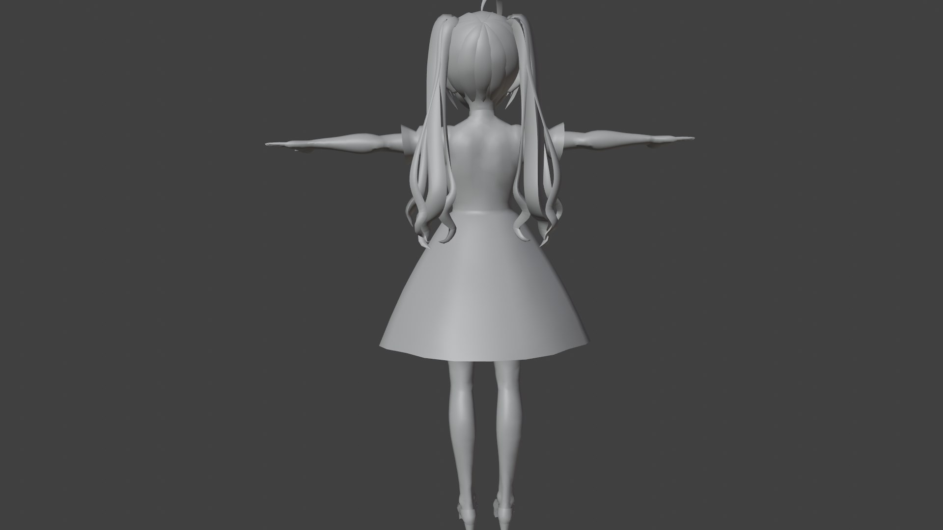 3D Game Ready Low Poly Anime Character Girl 6 - TurboSquid 1907331