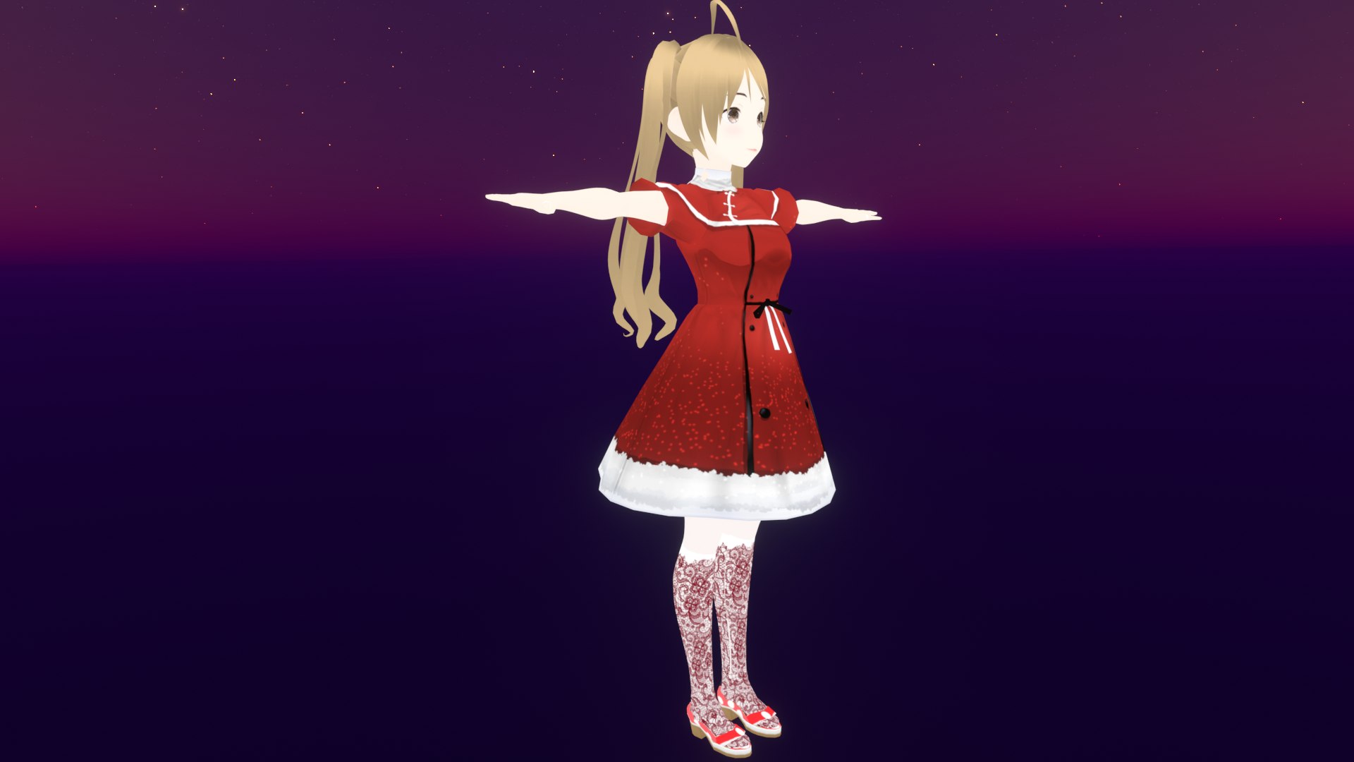 3D Game Ready Low Poly Anime Character Girl 6 - TurboSquid 1907331