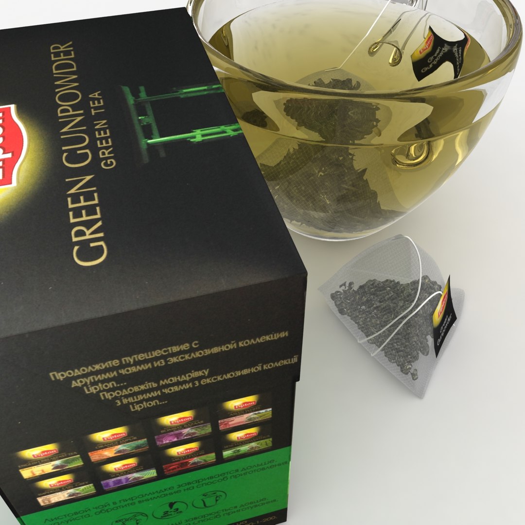 Lipton Green Gunpowder 3d Obj