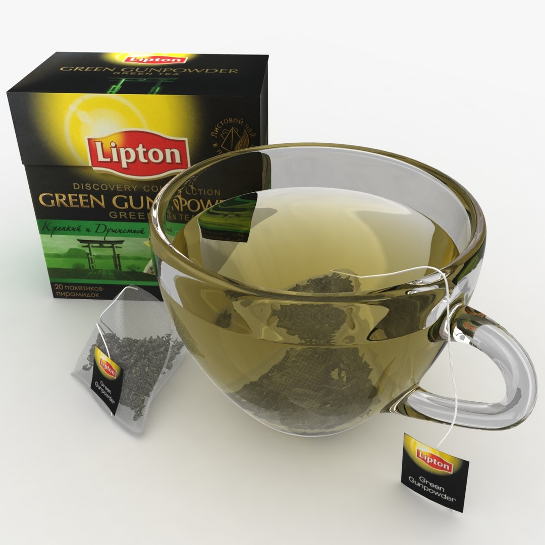 Lipton Green Gunpowder 3d Obj