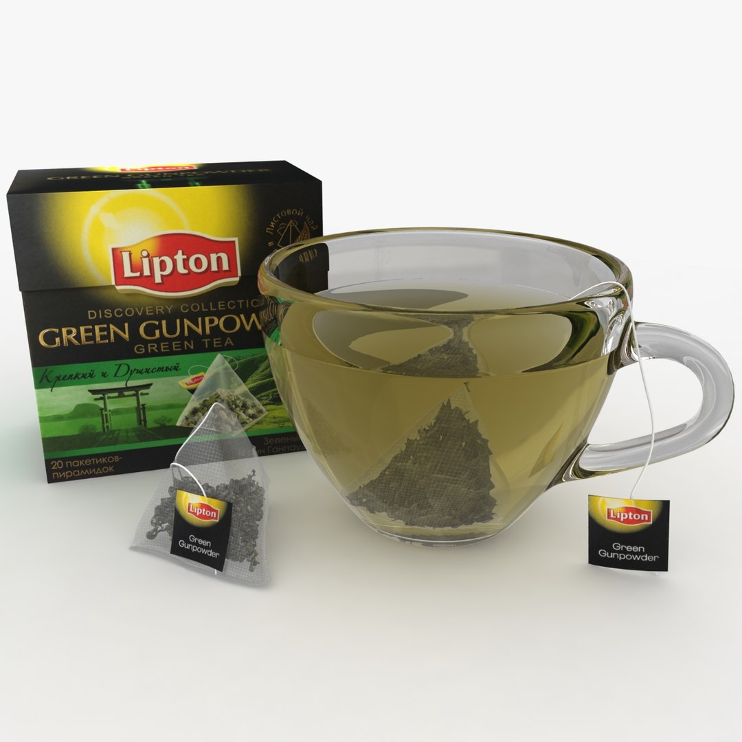 Lipton Green Gunpowder 3d Obj