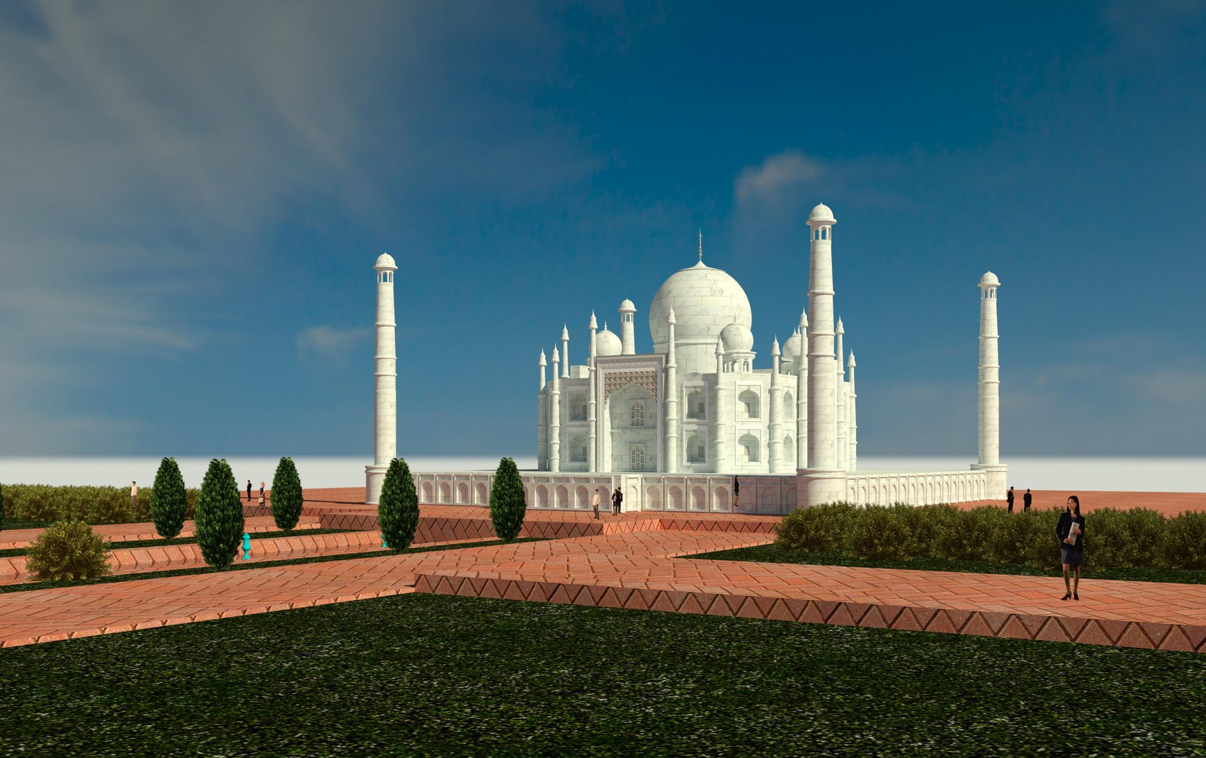 TAJ MAHAL MODEL 3D - TurboSquid 1959473