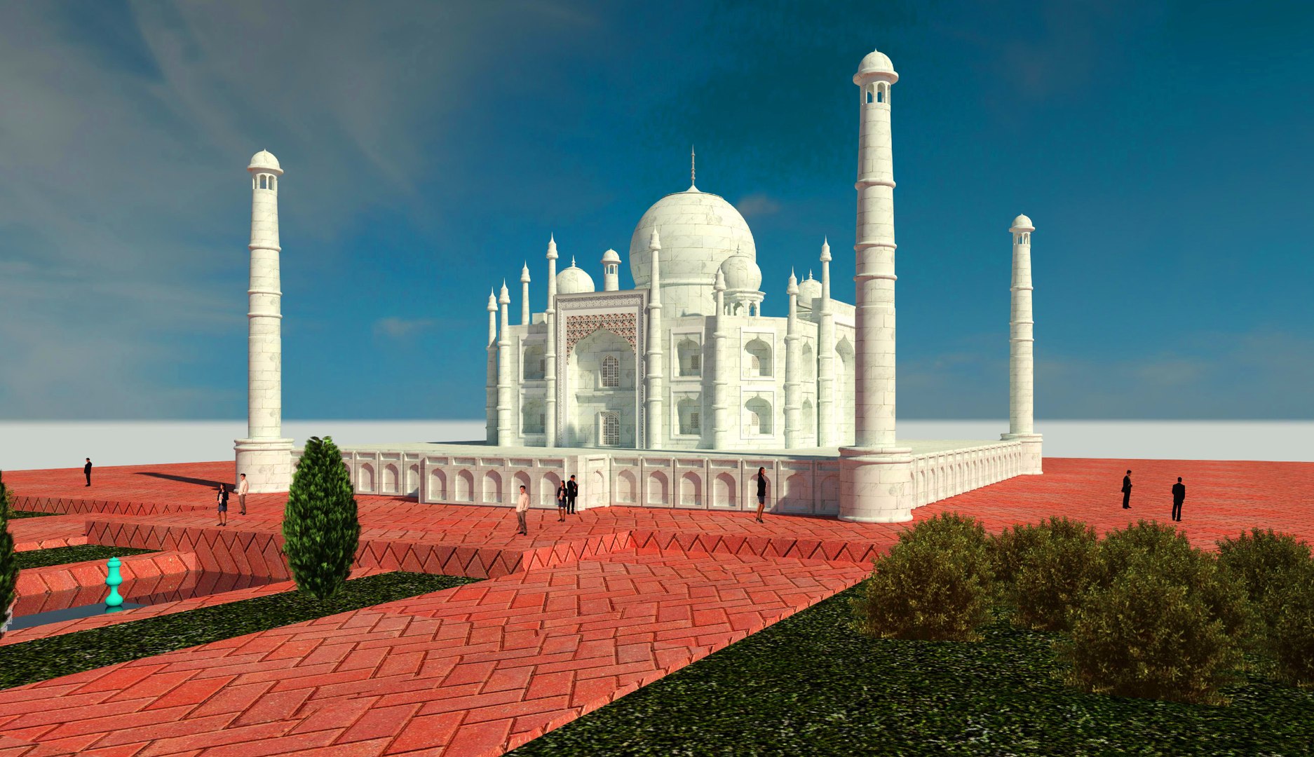 TAJ MAHAL MODEL 3D - TurboSquid 1959473