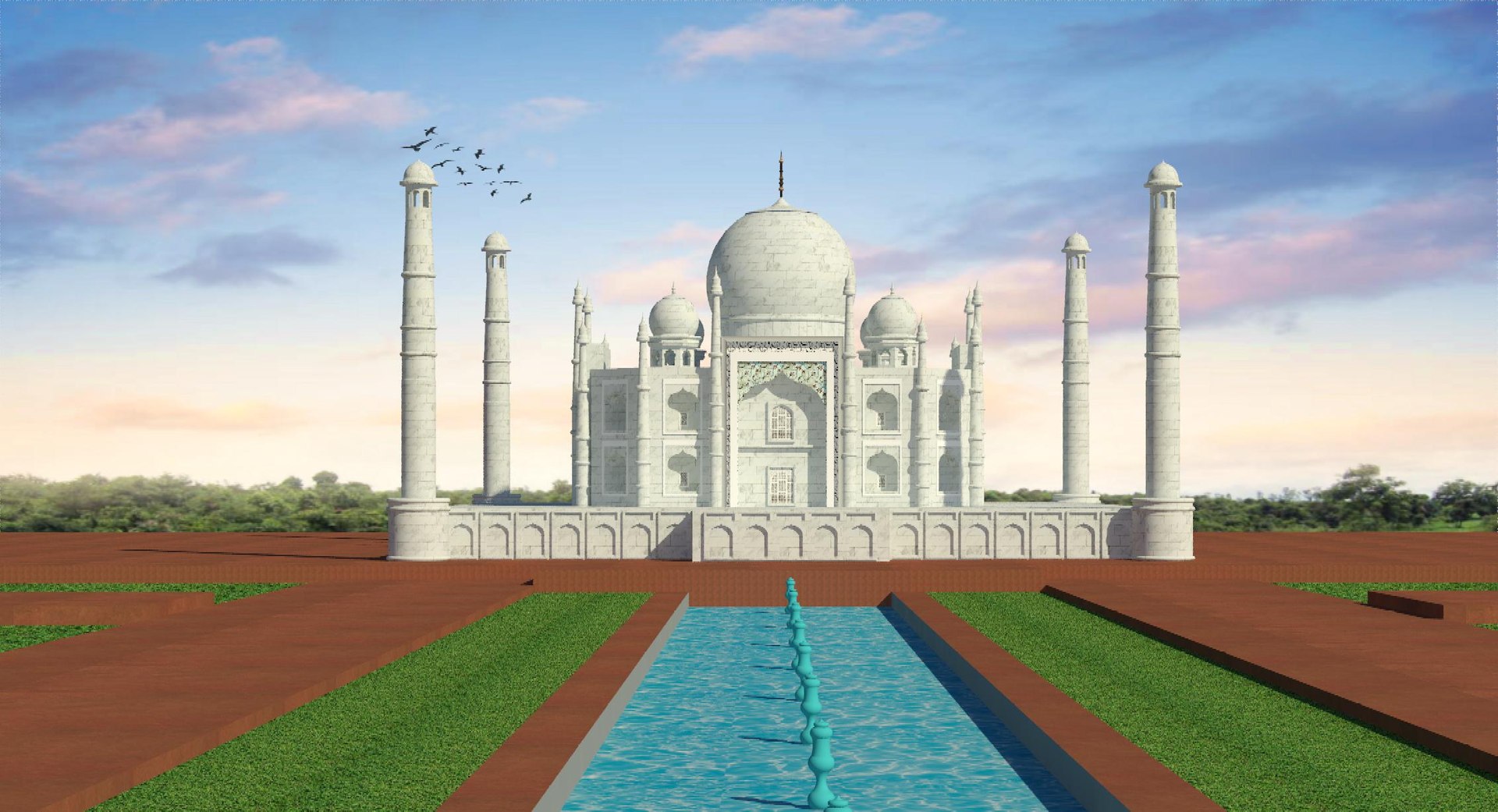 TAJ MAHAL MODEL 3D - TurboSquid 1959473